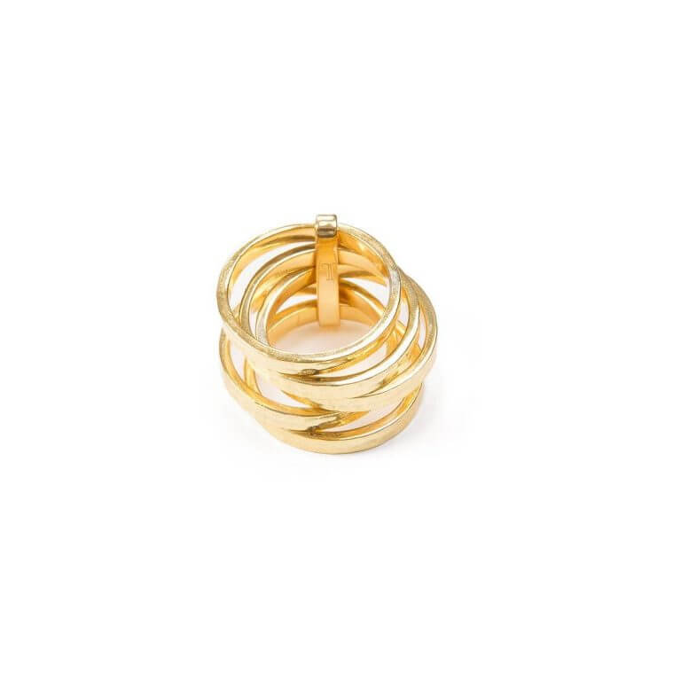 Buy Pure 5 Stack Ring 18ct Rose Gold Vermeil on Sterling Silver Online