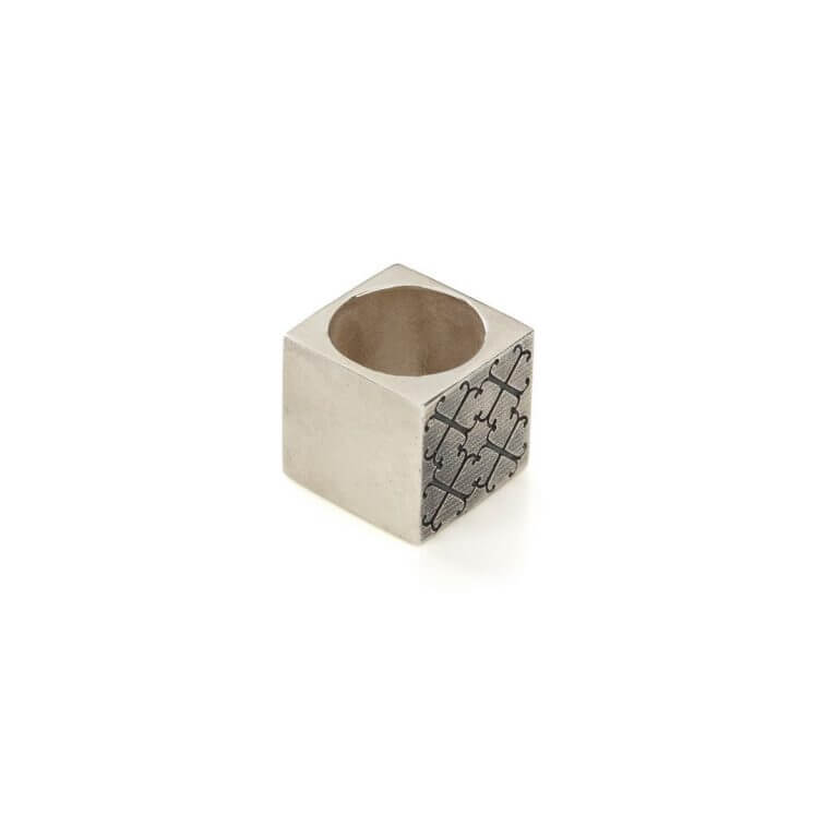 Pure Logo Cube Ring - Jewel Tree London